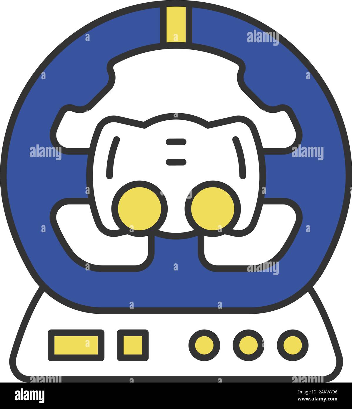 Gaming accessory color icon. PC steering wheel. Esports device. Gadget ...