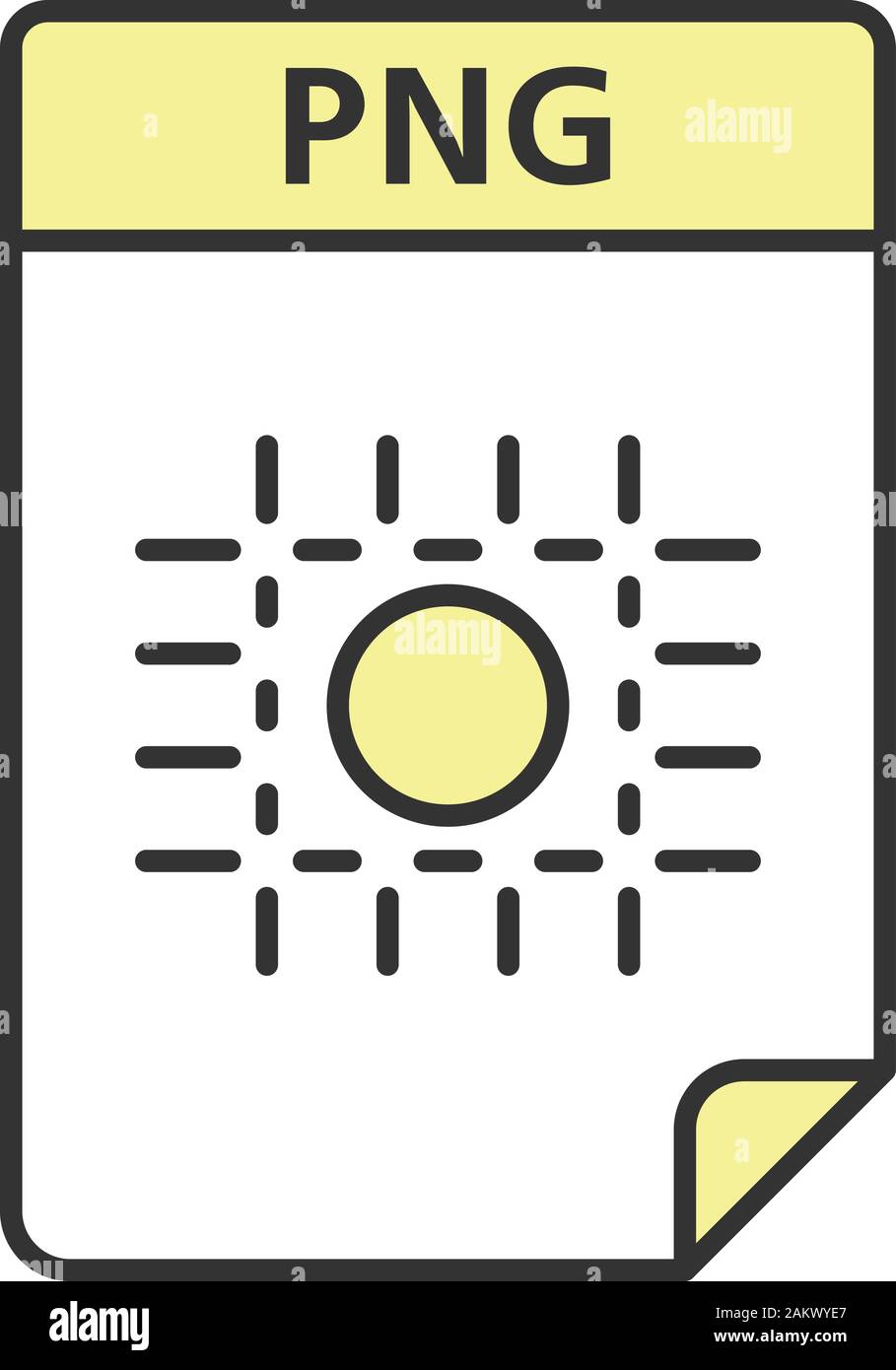 PNG file color icon. Image file format. Raster graphic document ...