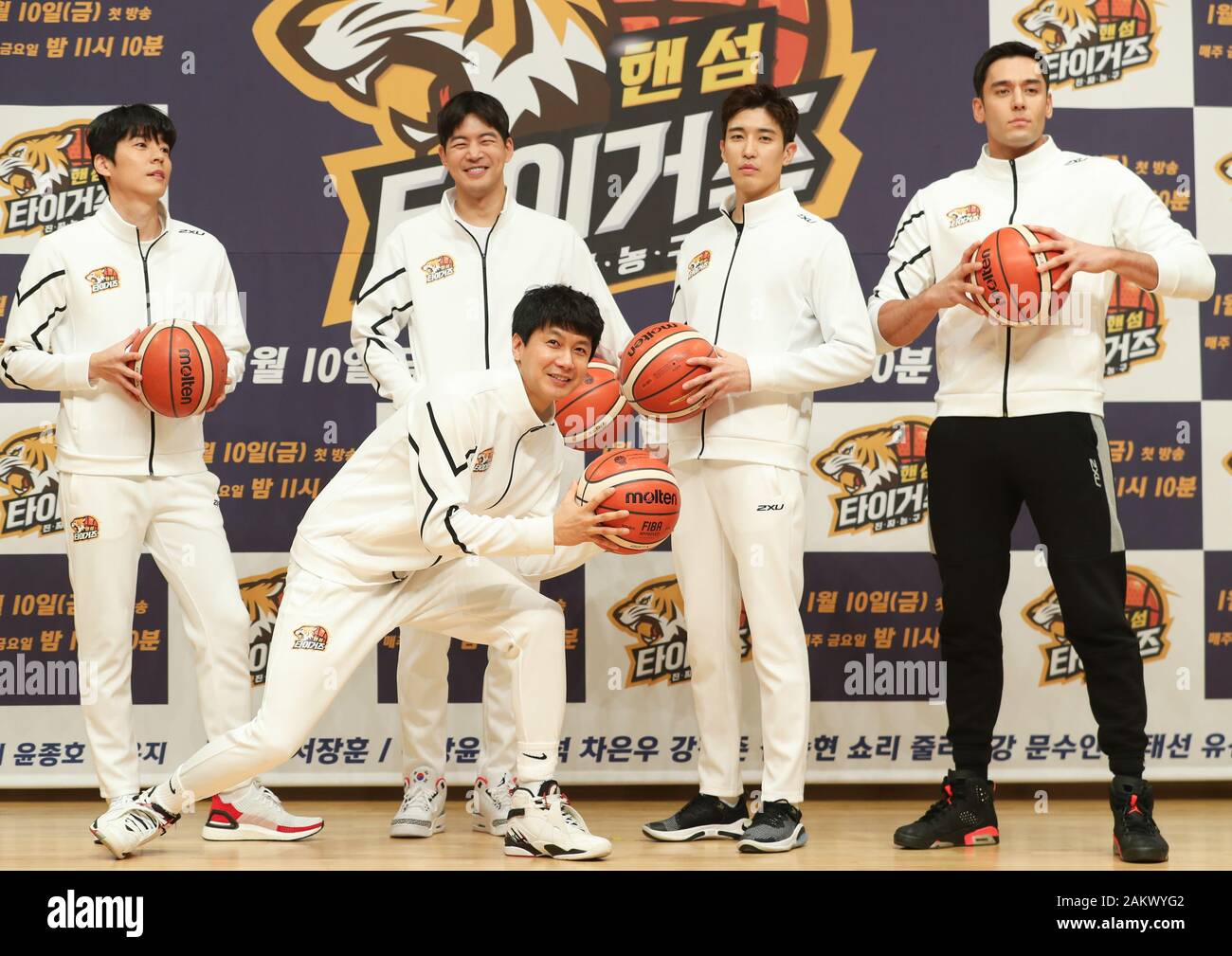 11th Jan, 2020. Program 'Handsome Tigers' The stars of SBS-TV's new ...