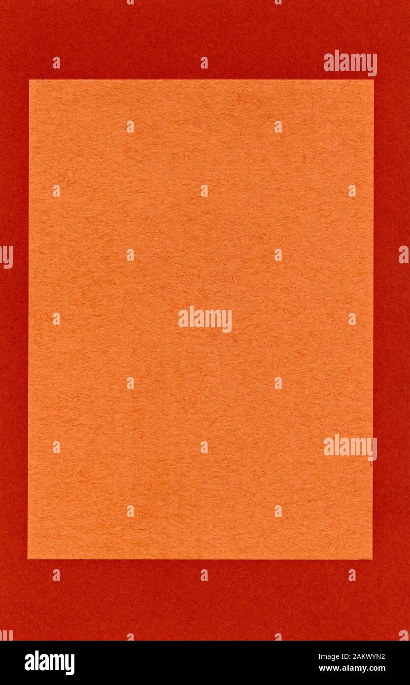 Two pieces of heavy cardboard stock paper in contrasting coordinated ...