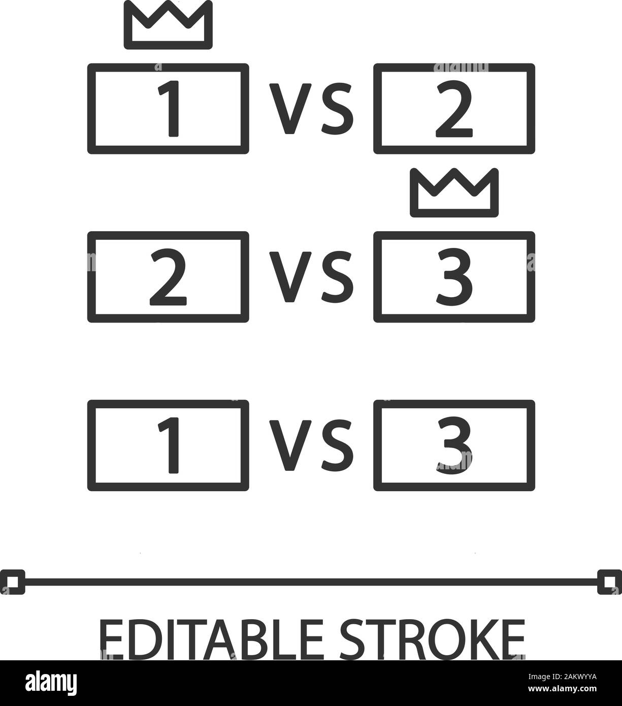 Esports tournament linear icon. Team playing game. Cyber competitions ...