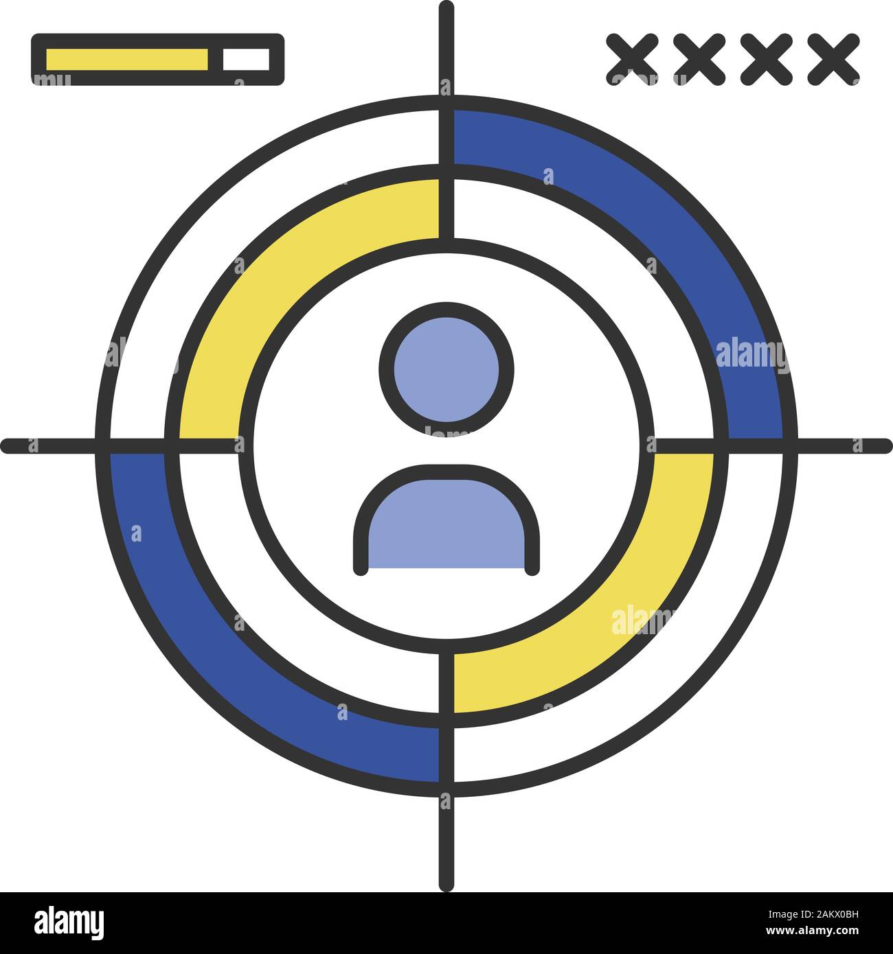 First-person shooter color icon. Esports. Shooter video game. FPS ...