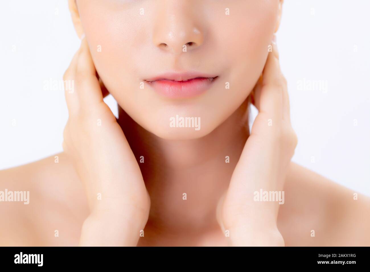 Touch neck hi-res stock photography and images - Alamy