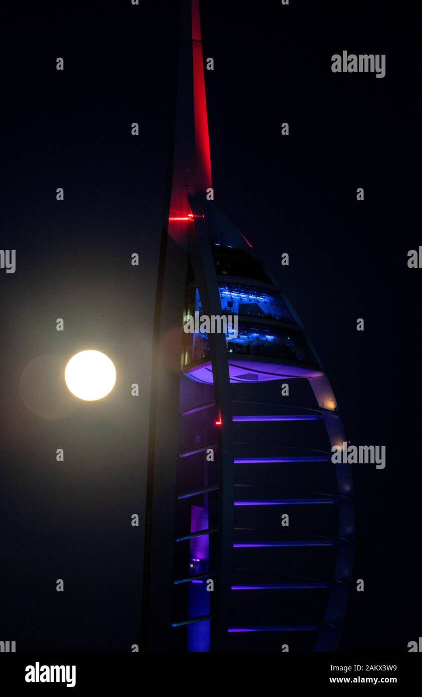 2019 wolf moon hi-res stock photography and images - Alamy