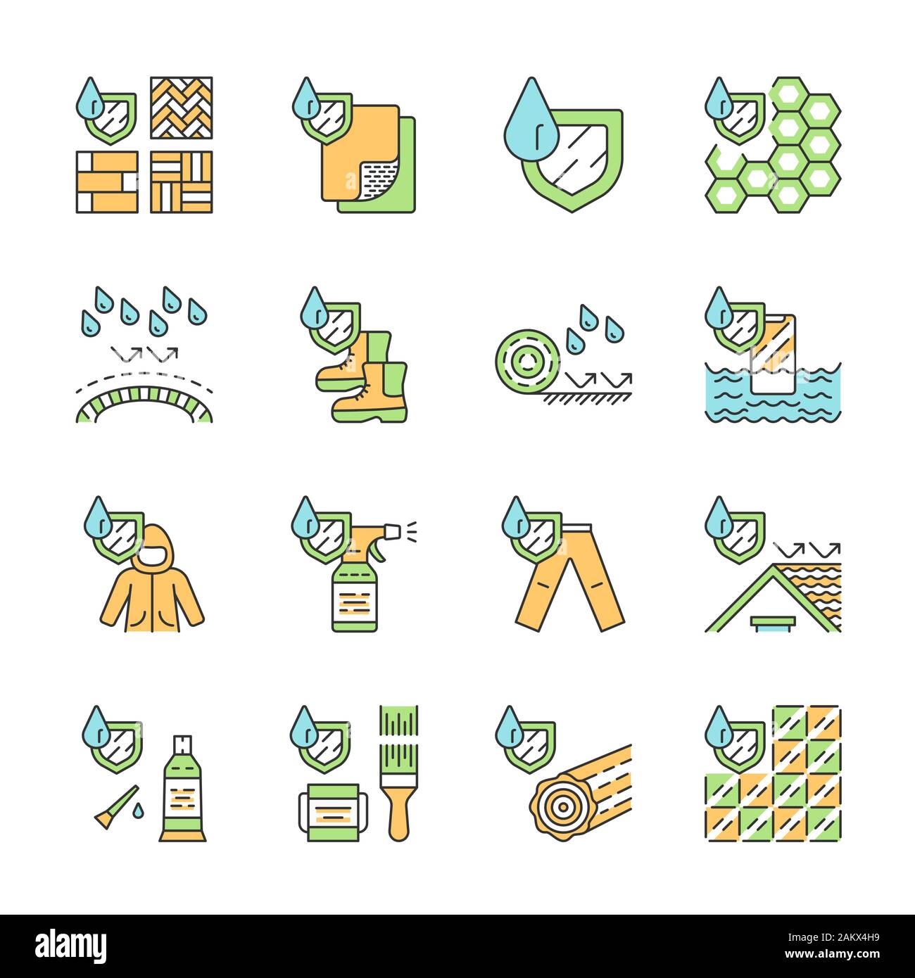 Roof waterproofing Stock Vector Images - Alamy