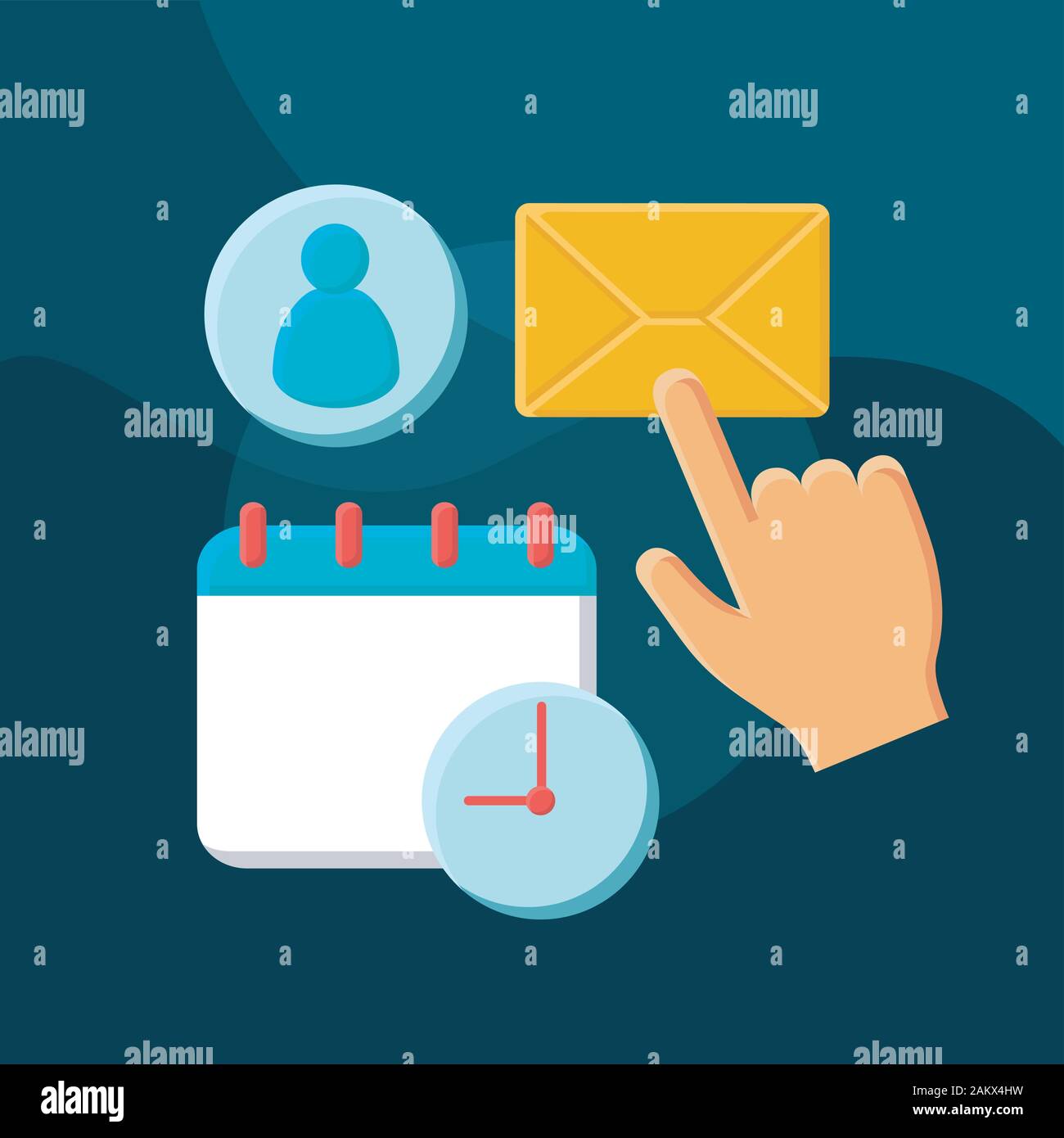 Apply for jobs flat concept vector icon. Work search idea cartoon color ...