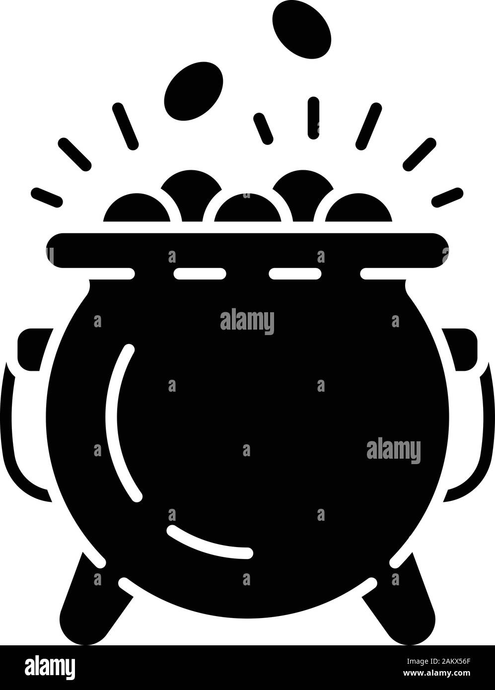 Gold pot clipart Black and White Stock Photos & Images - Alamy