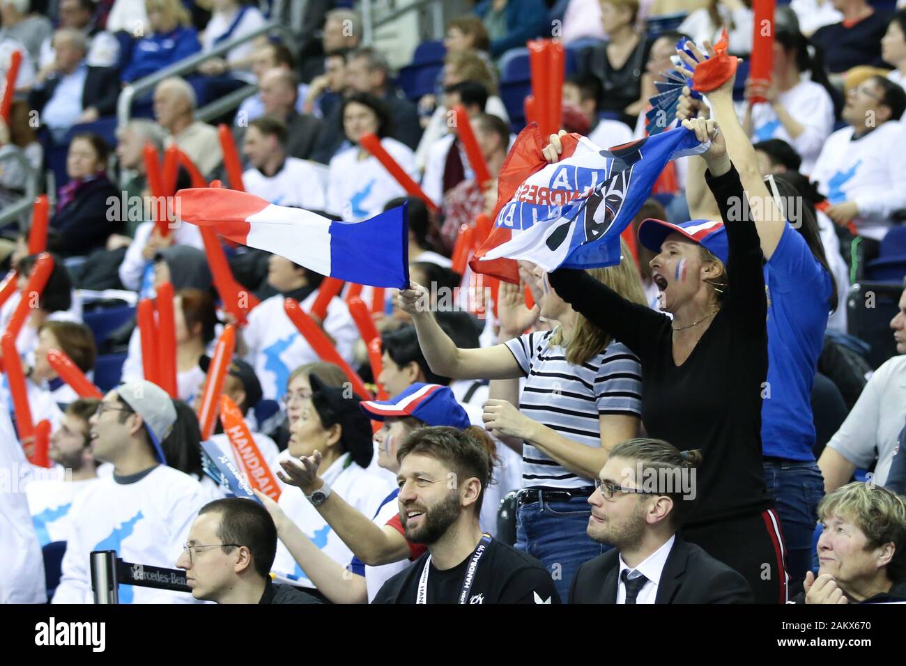 Berlin, Germany, January 14, 2019: France flags hoisted from France ...