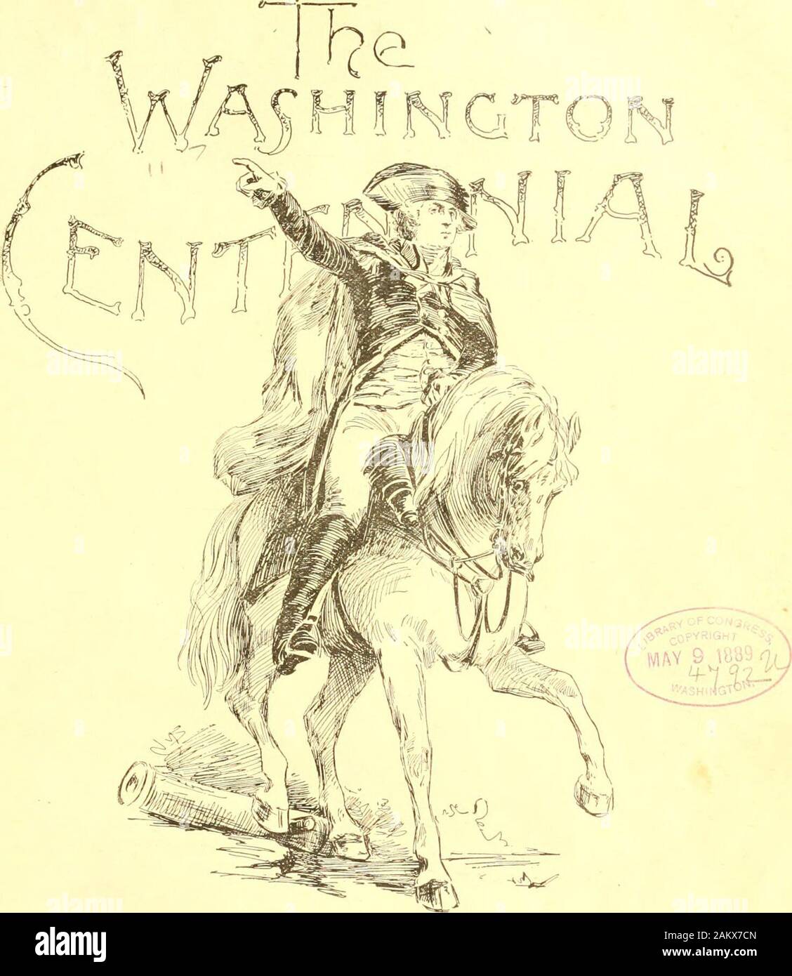 The Washington centennial1789-1889 Stock Photo - Alamy