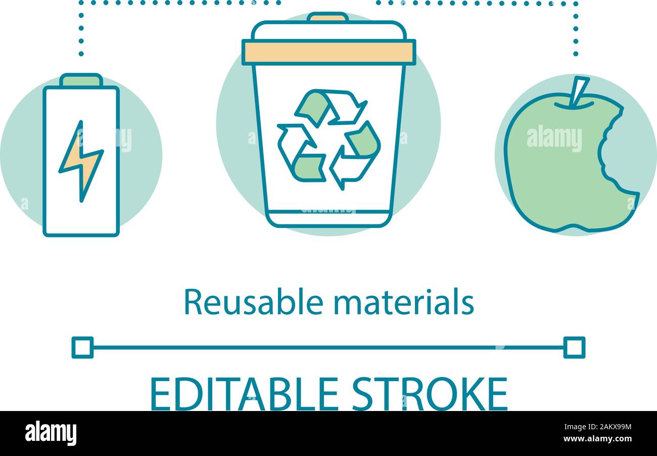 Sorting reusable materials Stock Vector Images - Alamy