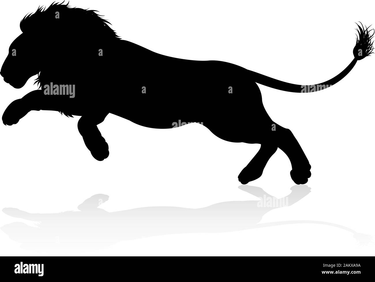 Lion Animal Silhouette Stock Vector Image & Art - Alamy