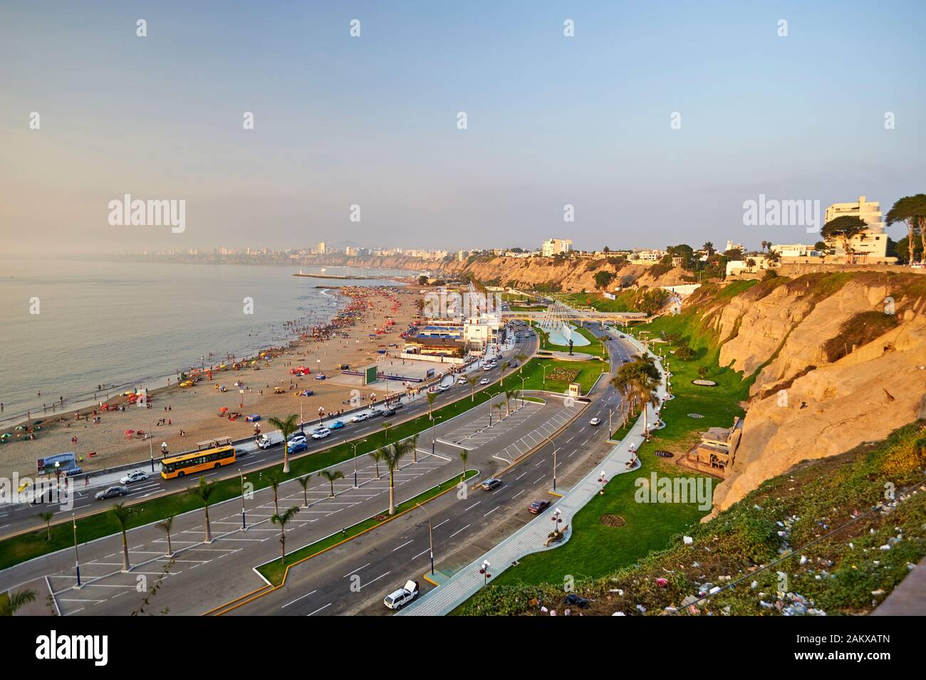 Coastal highway in Lima, Peru Stock Photo - Alamy