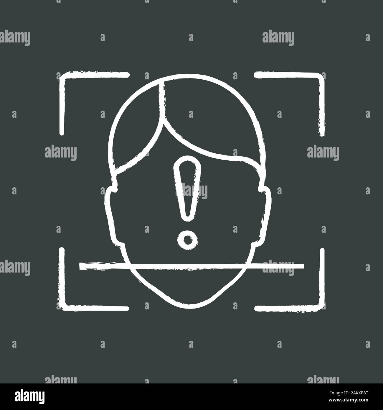 Human face exclamation mark illustration Black and White Stock Photos ...