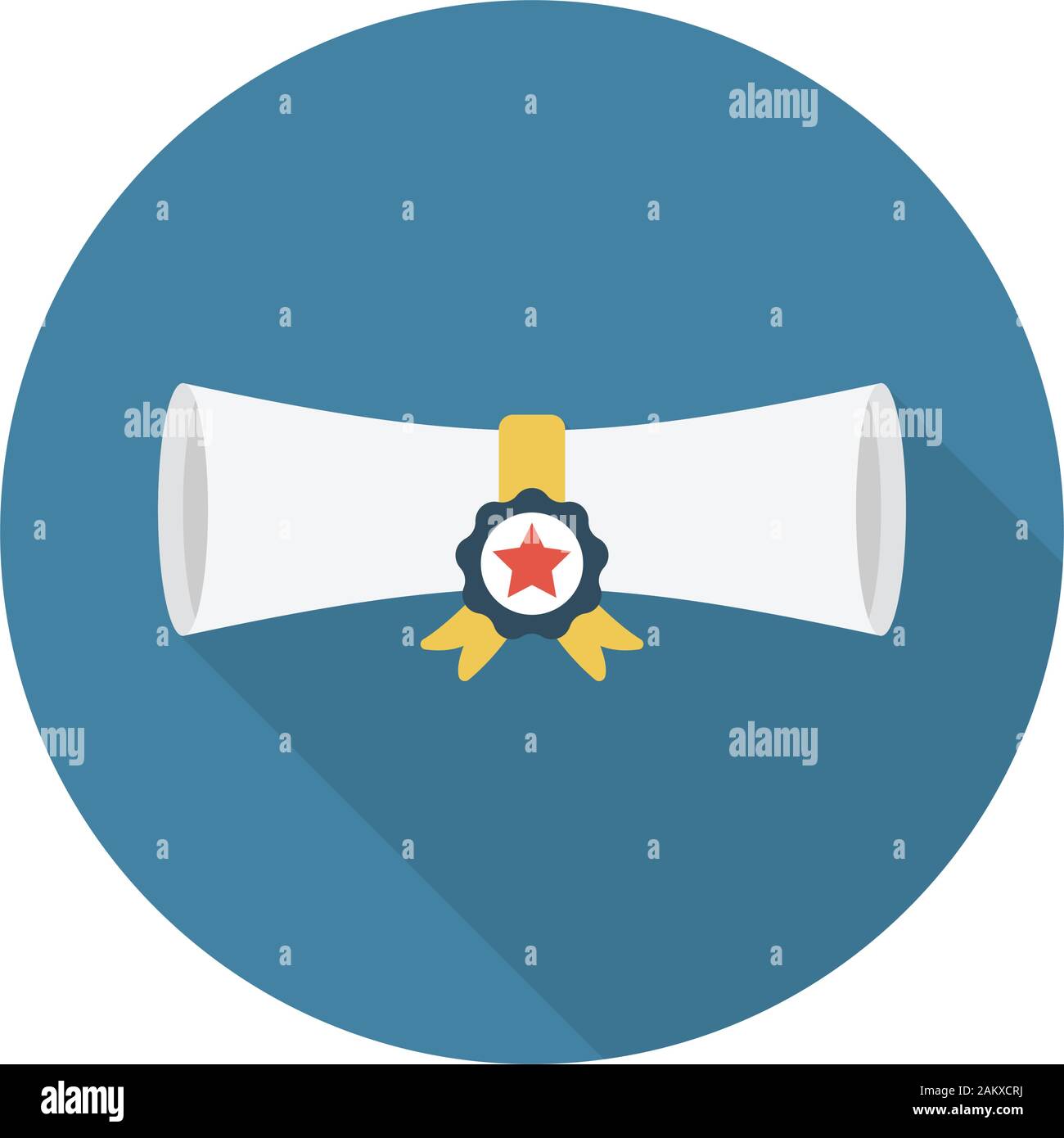 Diploma paper certification icon Cut Out Stock Images & Pictures - Alamy