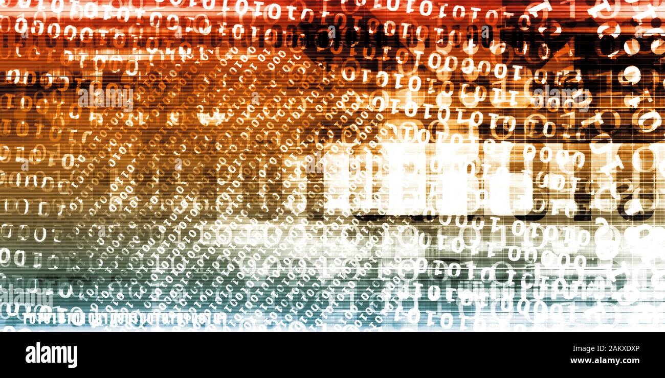 Binary Data Background as a Computer Technology Concept Stock Photo - Alamy