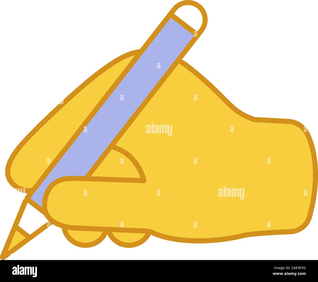 Writing Hand Emoji Png