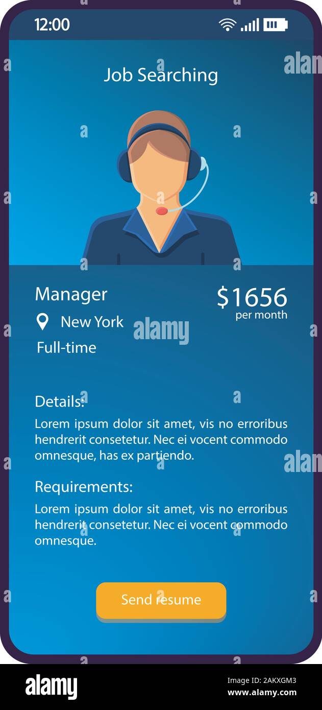 Job recruitment window Stock Vector Images - Alamy