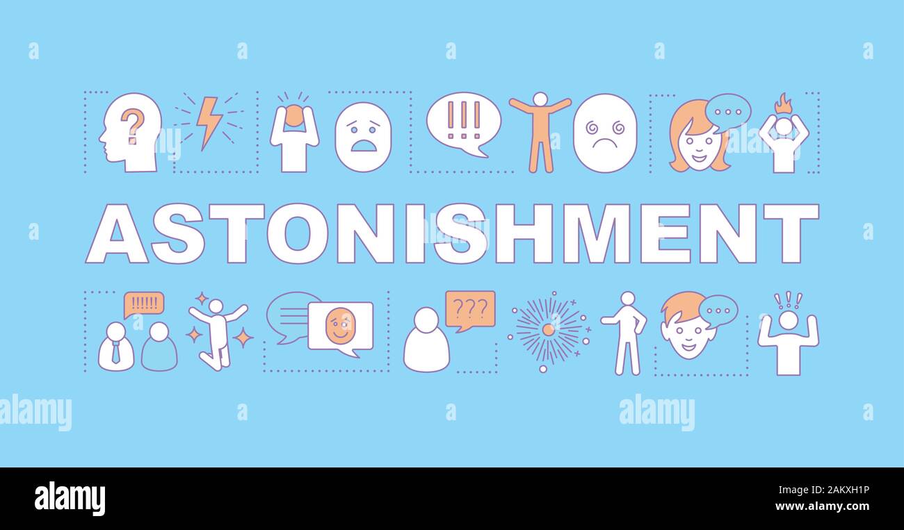 Astonishment word concepts banner. Unexpected surprise. Dazing miracle ...