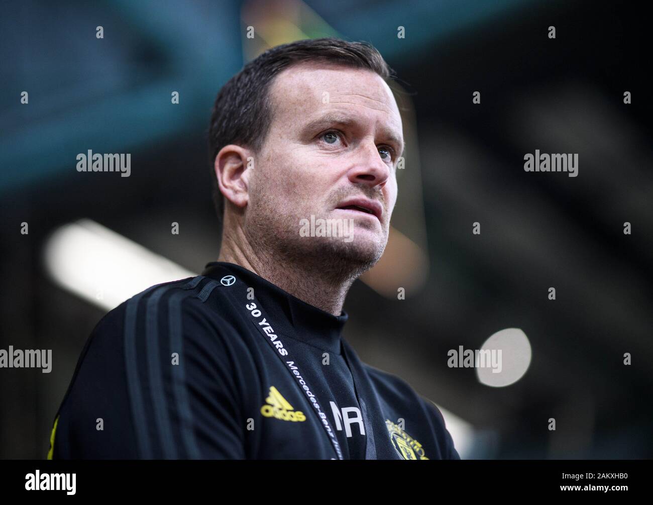 Neal Ryan (coach Manchester). GES / Fussball / Mercedes-Benz JuniorCup ...