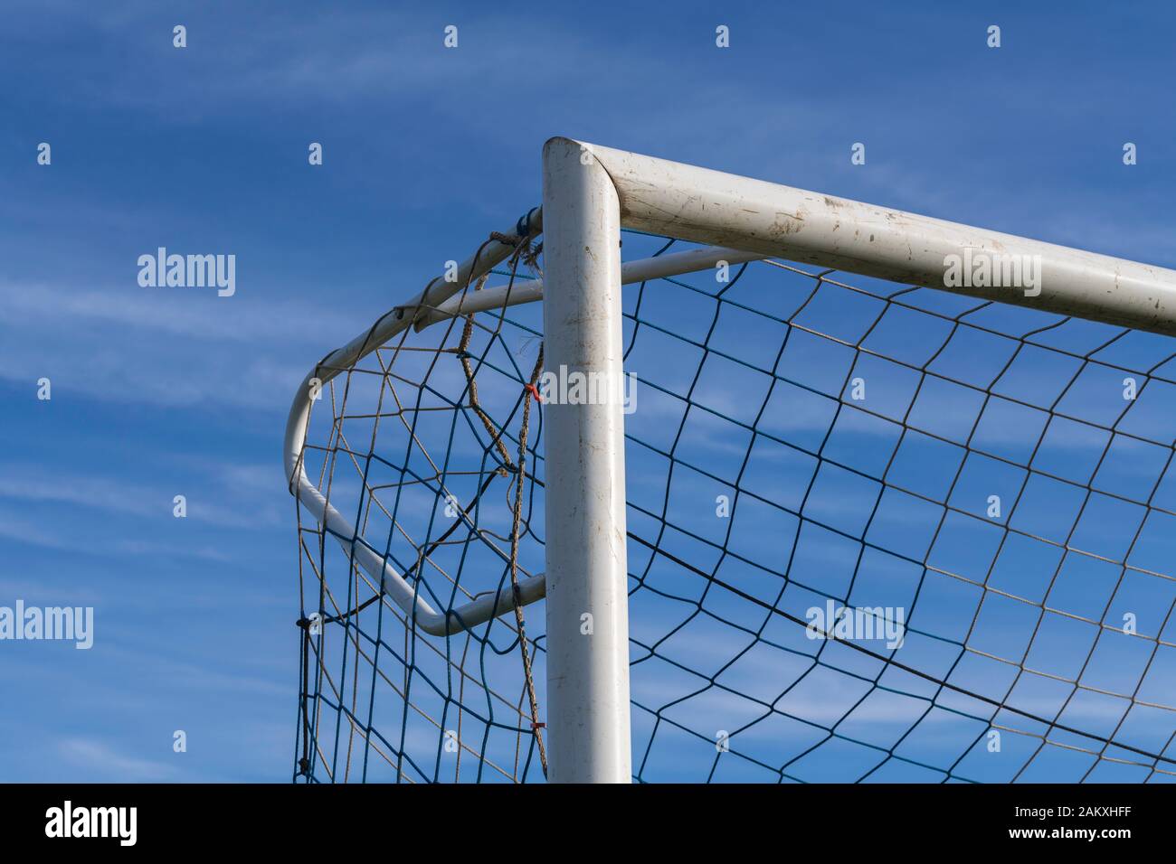 Football goal top left hi-res stock photography and images - Alamy
