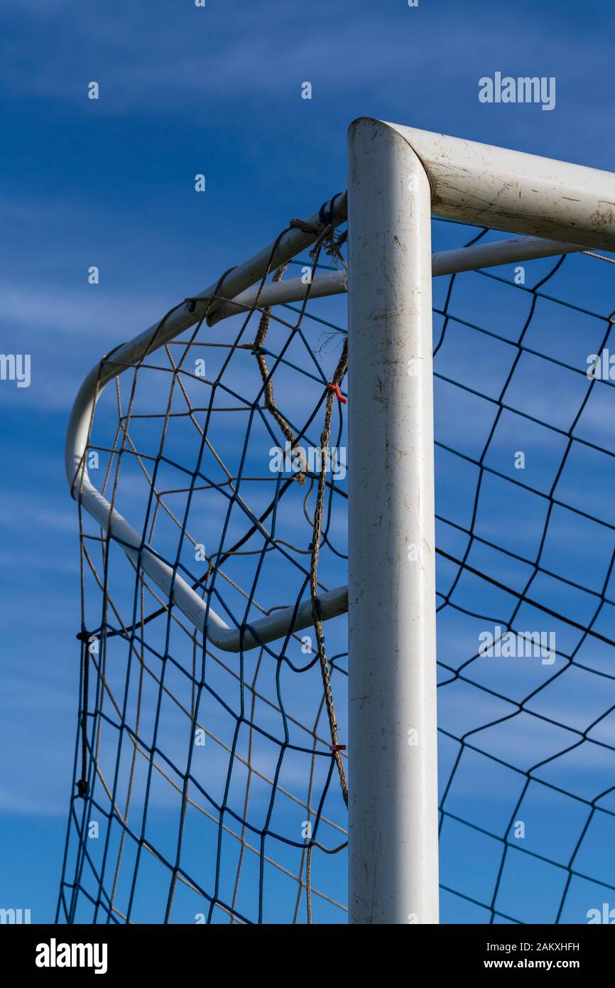 Football goal top left hi-res stock photography and images - Alamy