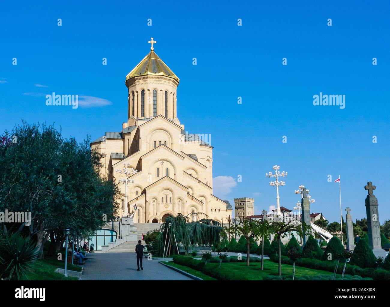 Tbilisi Sameda Cathedral (Holy Trinity) biggest Orthodox Cathedral ...