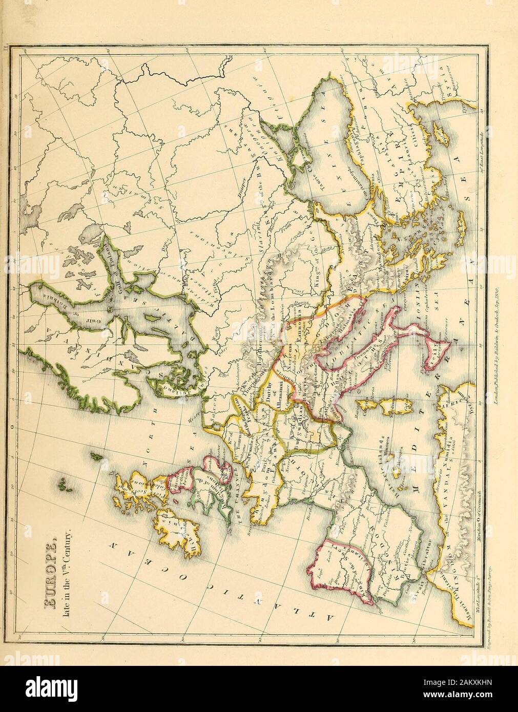 Maps, and tables of chronology and genealogy Stock Photo - Alamy