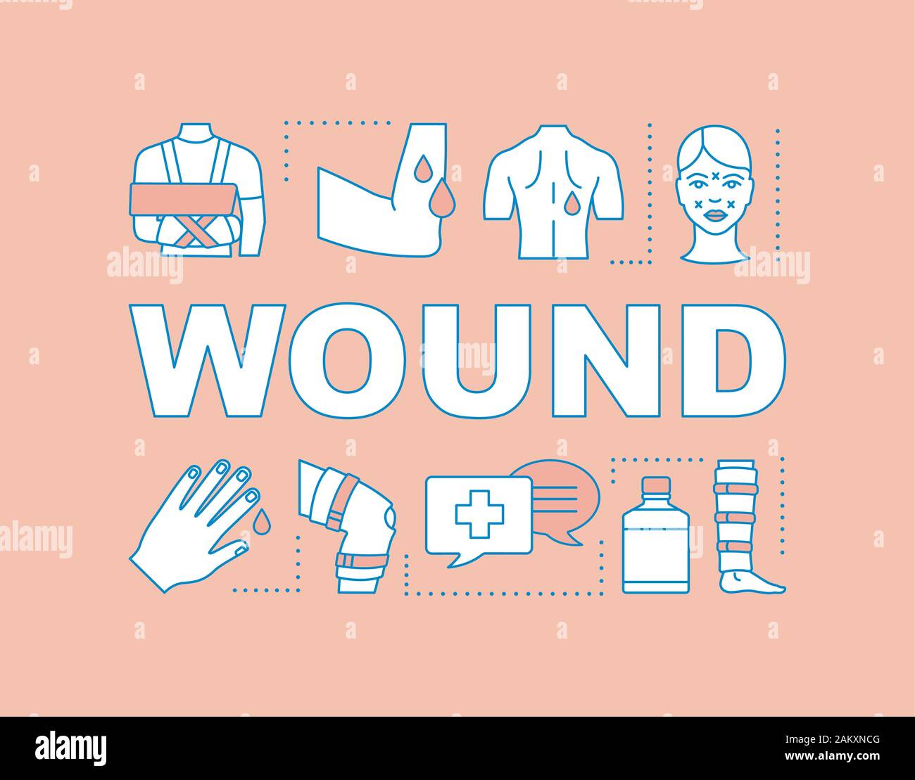 Wound Word Concepts Banner Fracture Bandaging First aid Emergency wound-word-concepts-banner-fracture-bandaging-first-aid-emergency