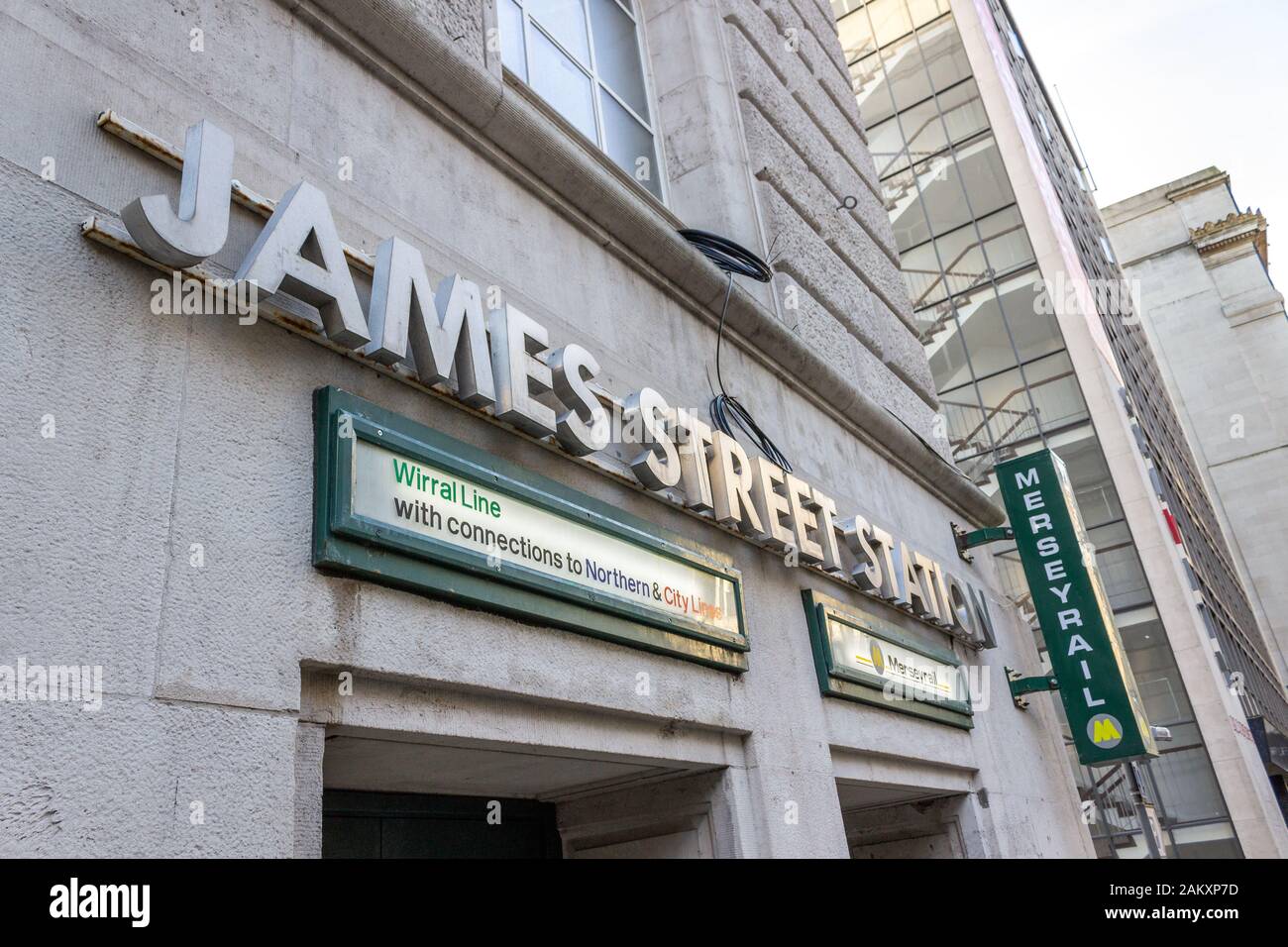 James Street Station sign, Merseyrail underground, Liverpool Stock ...