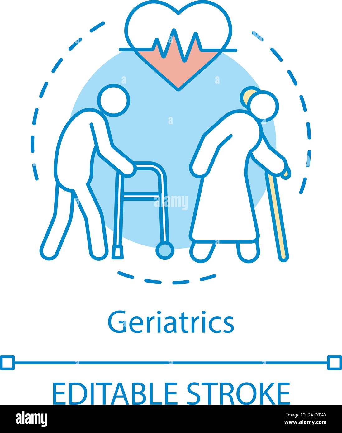 Caring For The Elderly Drawing