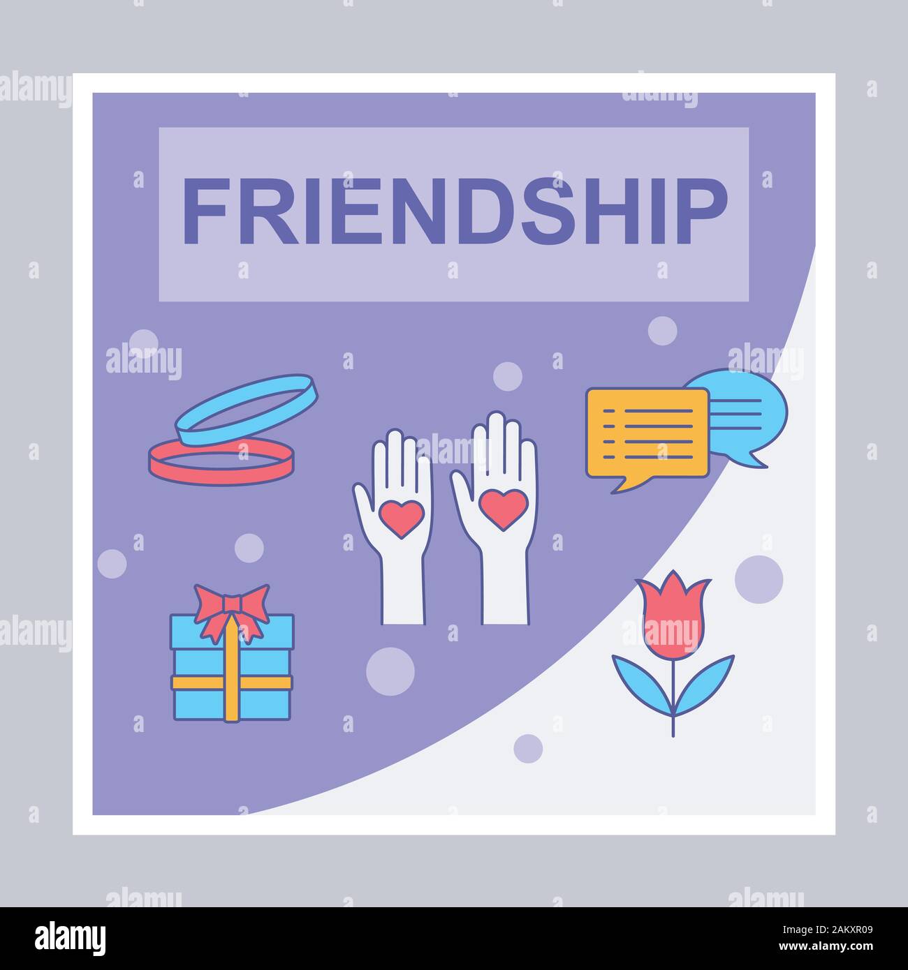 Friendship social media posts mockup. Friends. Advertising web banner ...