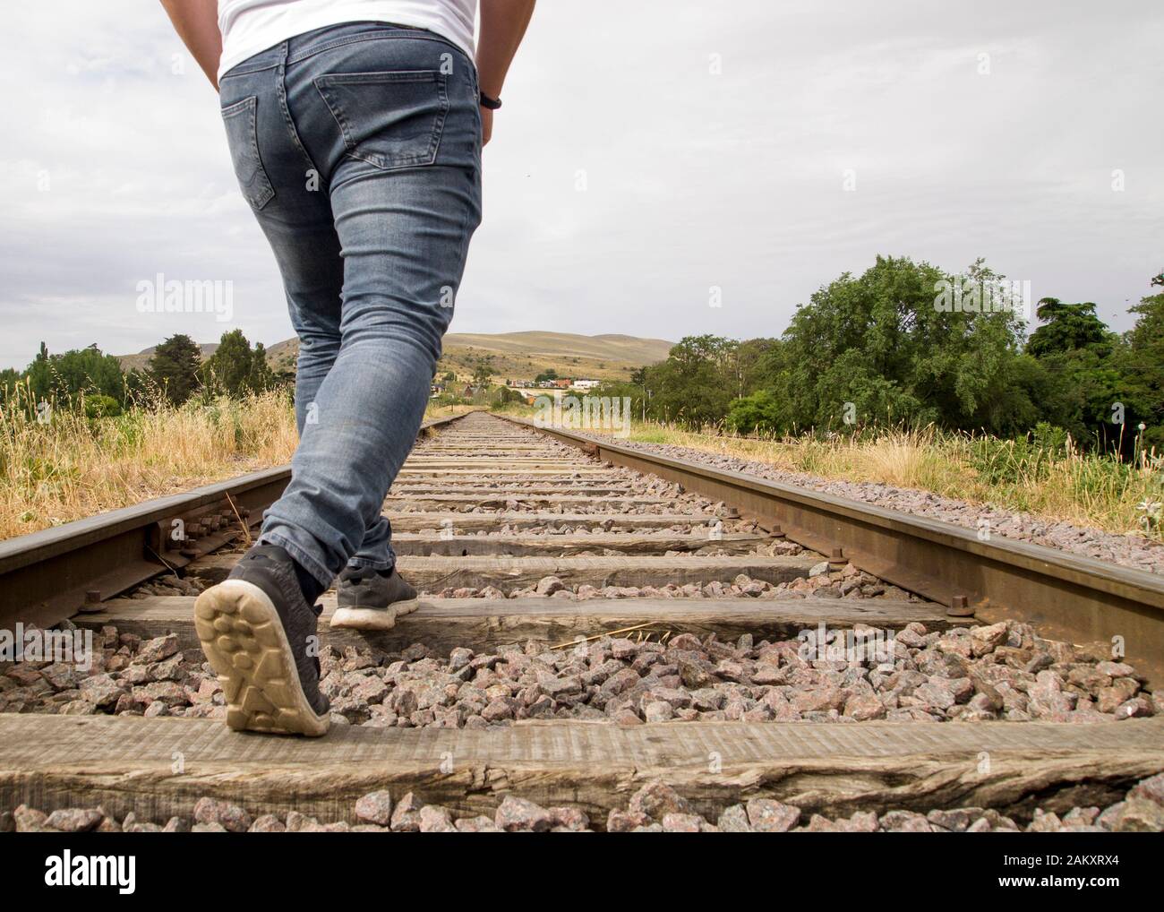 Feet Railroad High Resolution Stock Photography and Images - Alamy