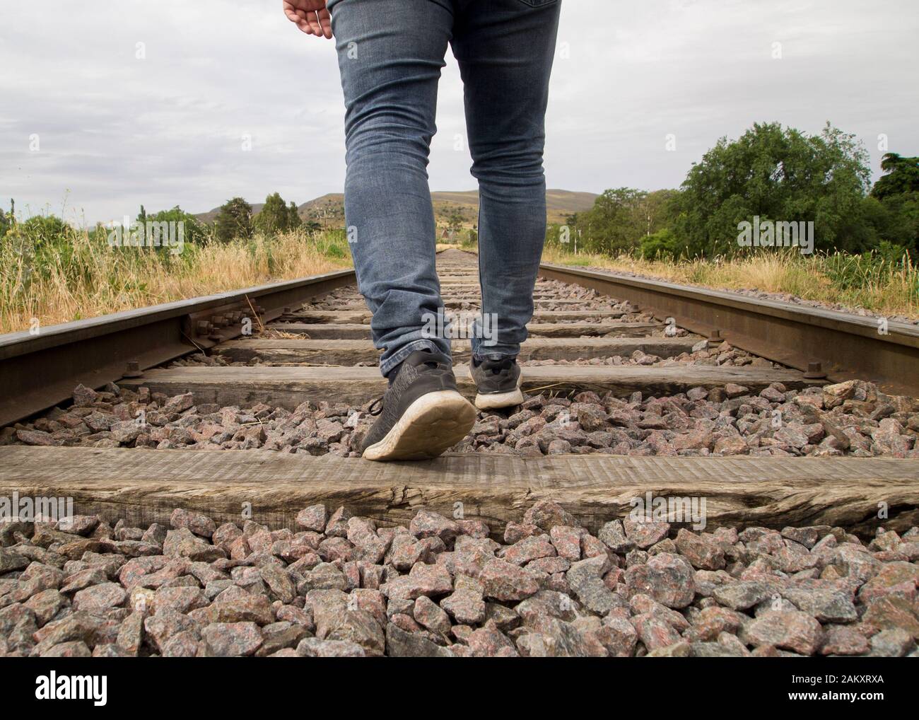 Feet railroad hi-res stock photography and images - Alamy