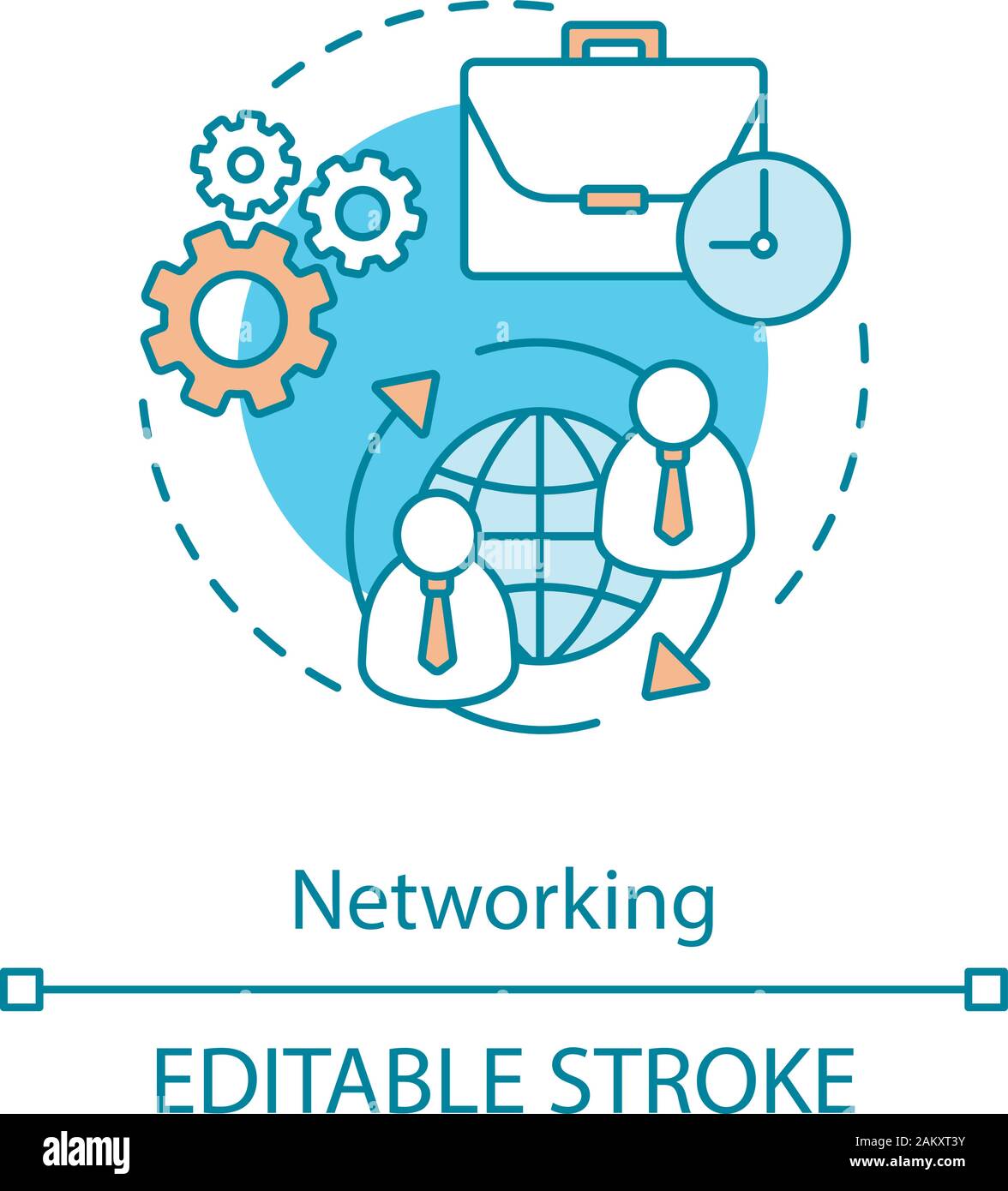 Networking concept icon. Staff management. Teamwork and partnership ...