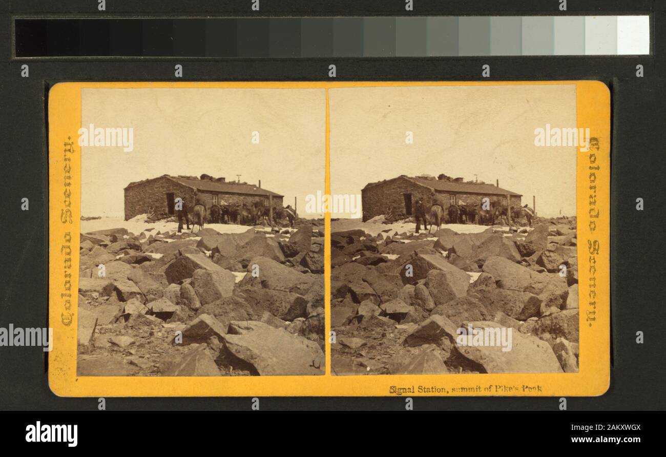 Signal station, summit of Pike's Peak Signal station, summit of Pike's ...