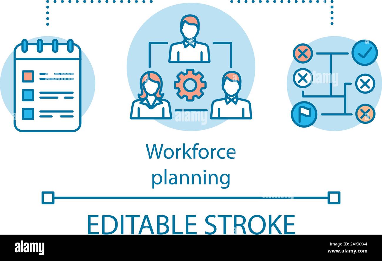 Workforce Planning Process Concept Icon Potential Candidates Idea Thin