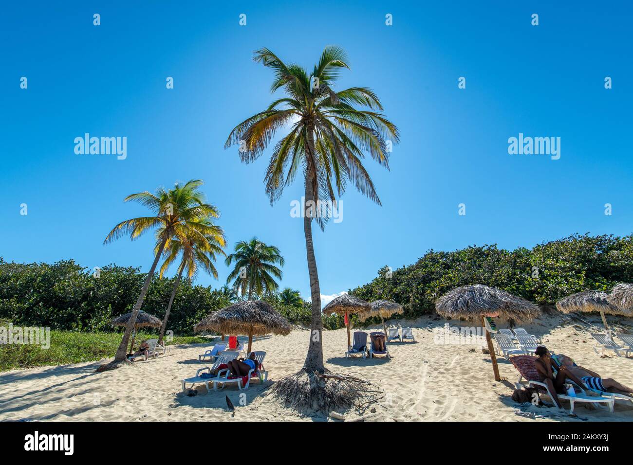 The beautiful Santa Maria del Mar beach , Havana, Cuba Stock Photo - Alamy