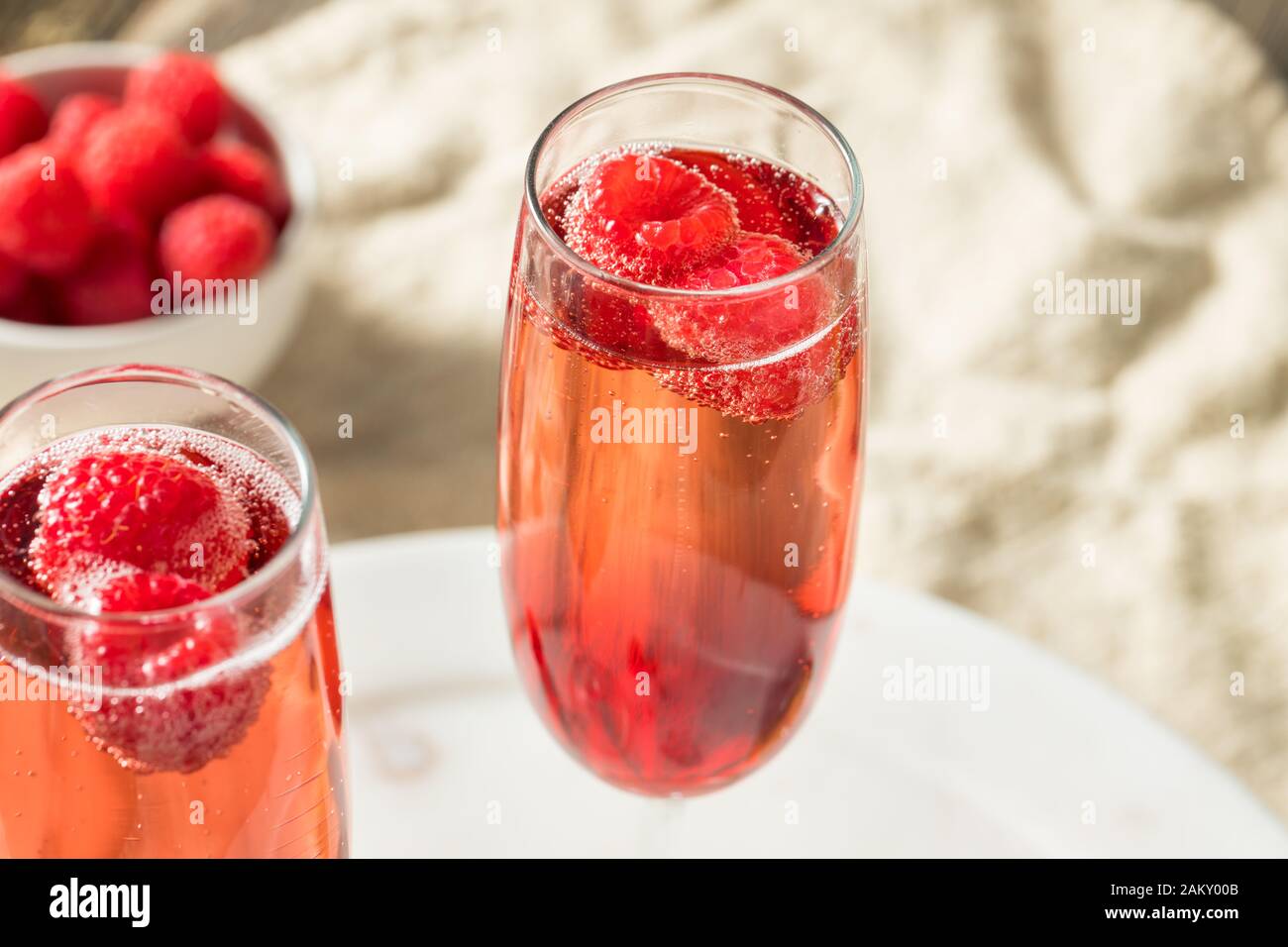Kir royale champagne cocktail hi-res stock photography and images - Alamy