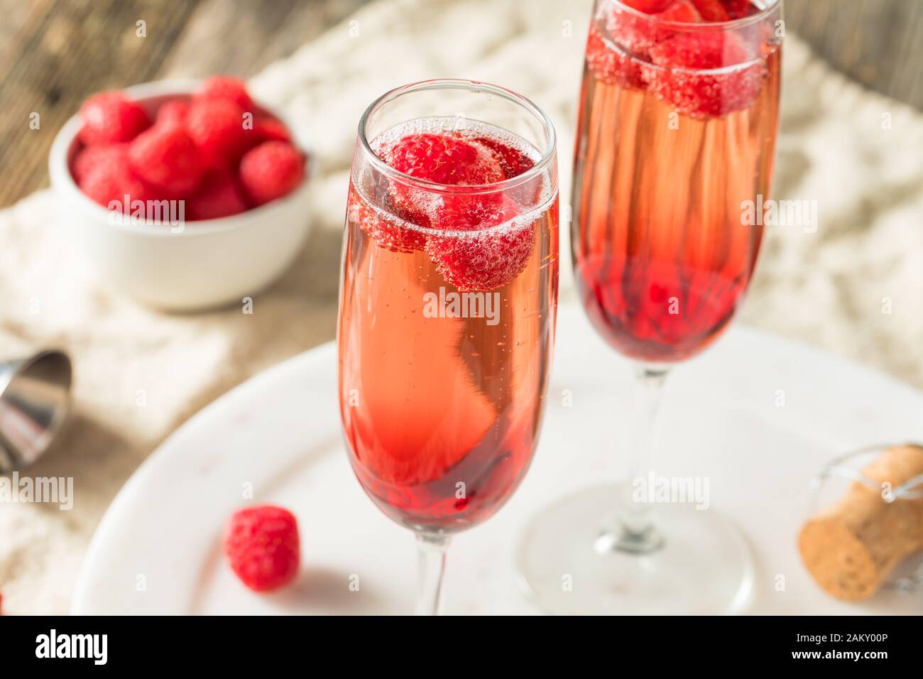 Kir royale champagne cocktail hi-res stock photography and images - Alamy