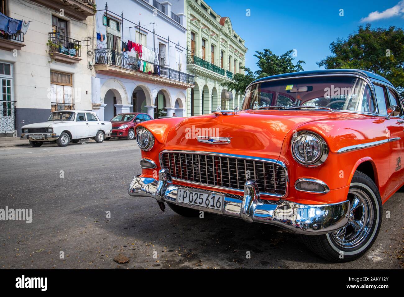 A vibrant classic 1950s Chevrolet , Havana, Cuba Stock Photo - Alamy