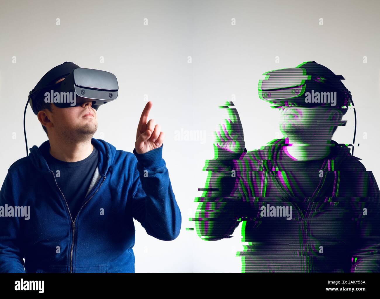 Glitch effect person hi-res stock photography and images - Alamy
