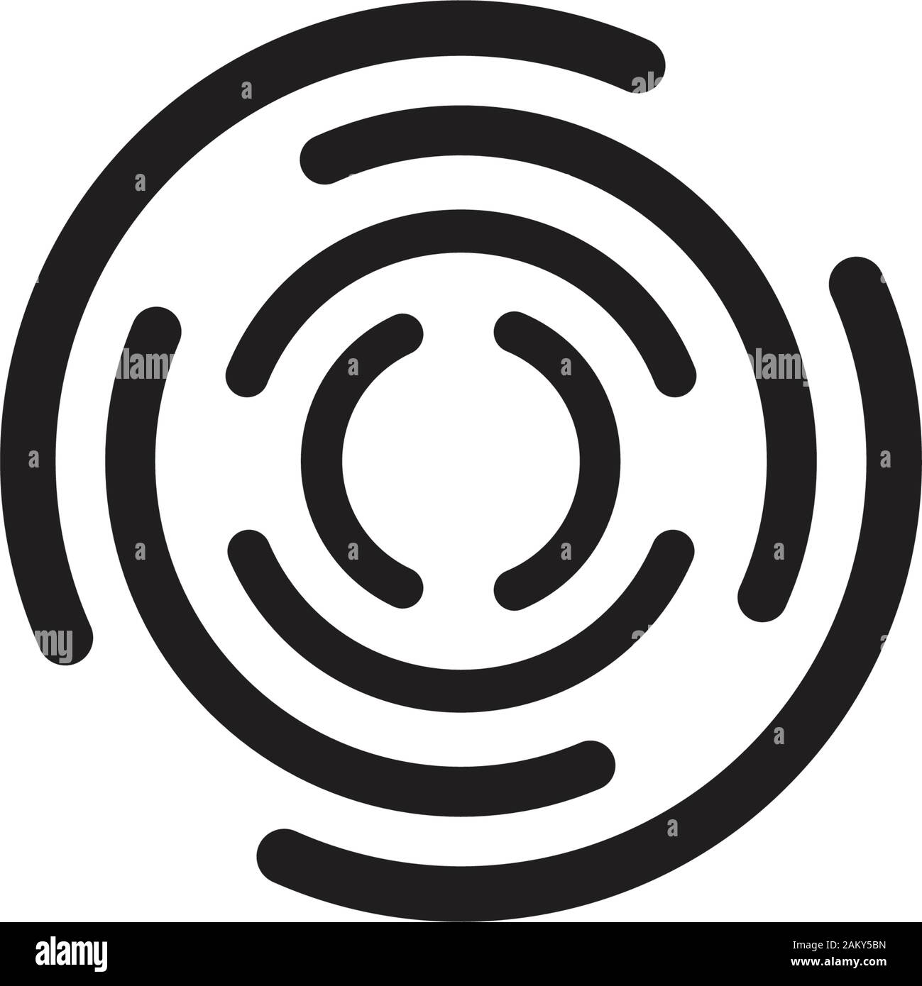 C circle Letter Logo Template vector icon design Stock Vector Image ...