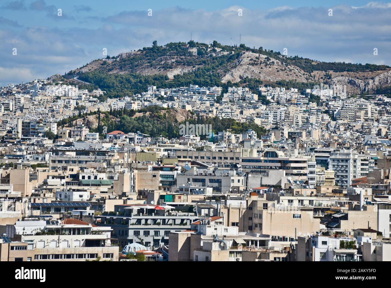 Athens: panoramic view from the Acropolis. Greece Stock Photo - Alamy