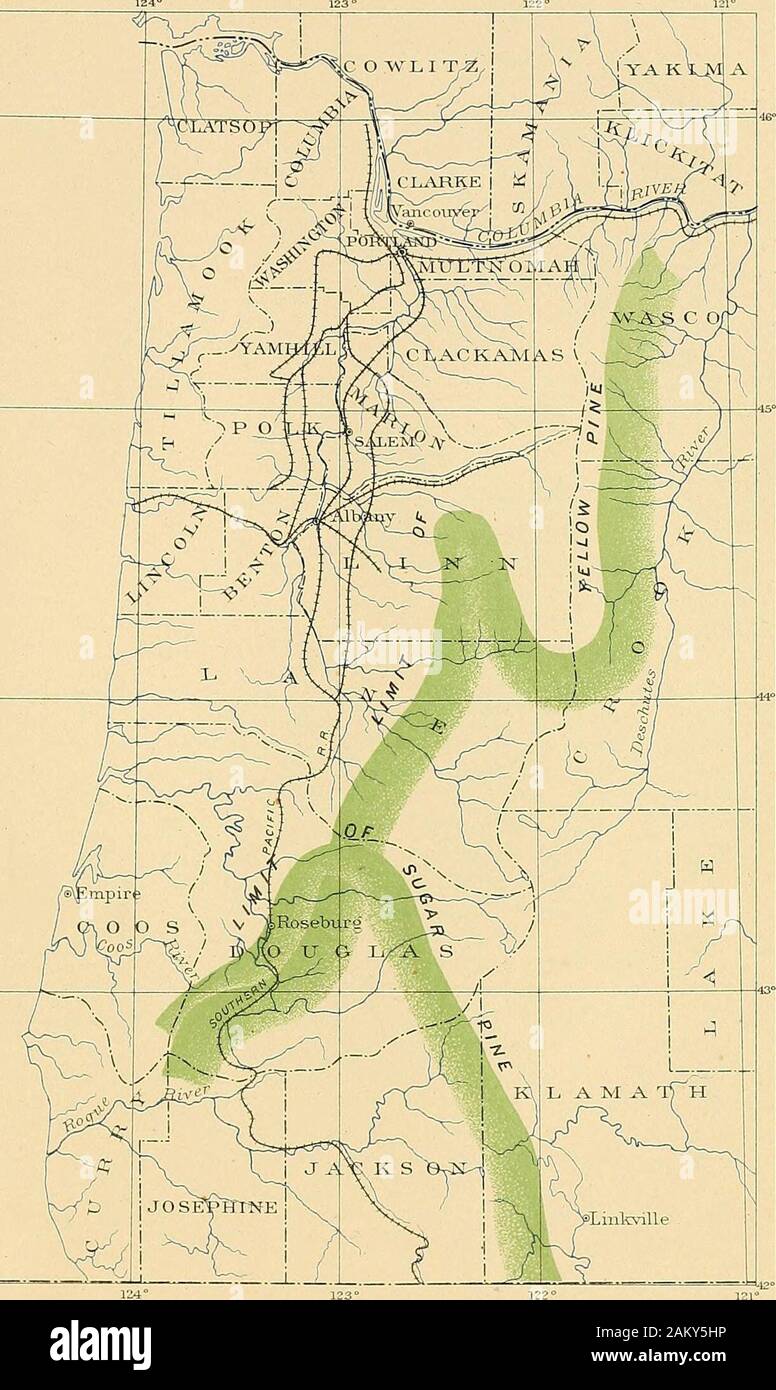 Map of nehalem hi-res stock photography and images - Alamy