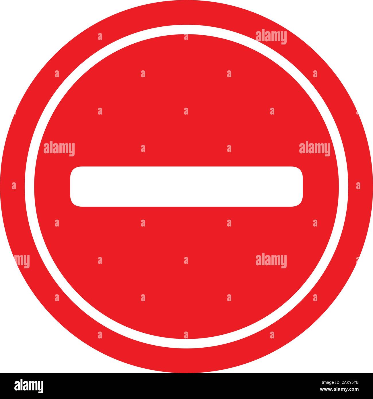 Entrance sign on road Stock Vector Images - Alamy