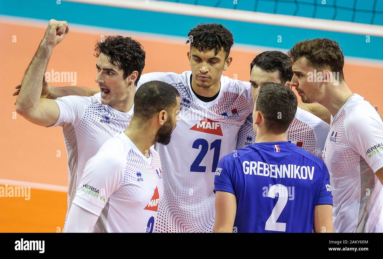 Berlin, Germany. 10th Jan, 2020. Volleyball, men: Olympic qualification ...