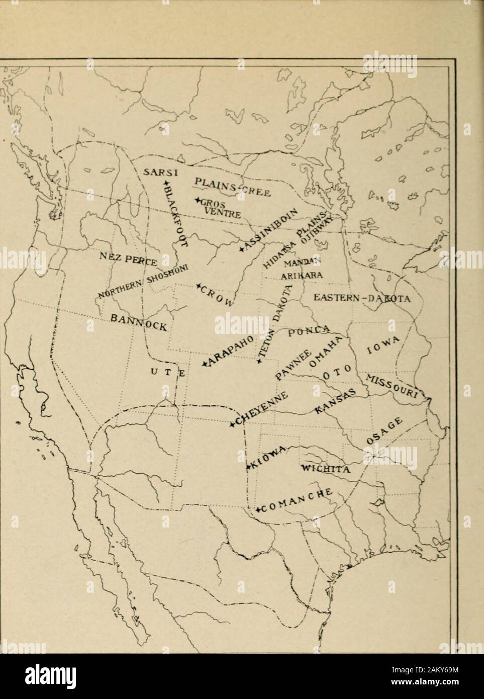 Great Plains Indians Map