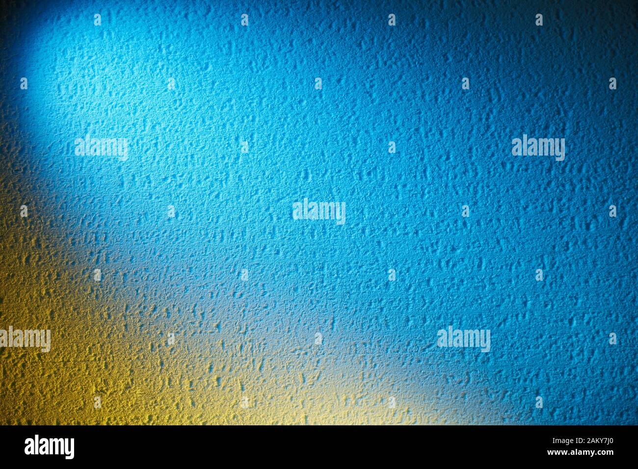 Volume light blue and yellow spot Stock Photo - Alamy