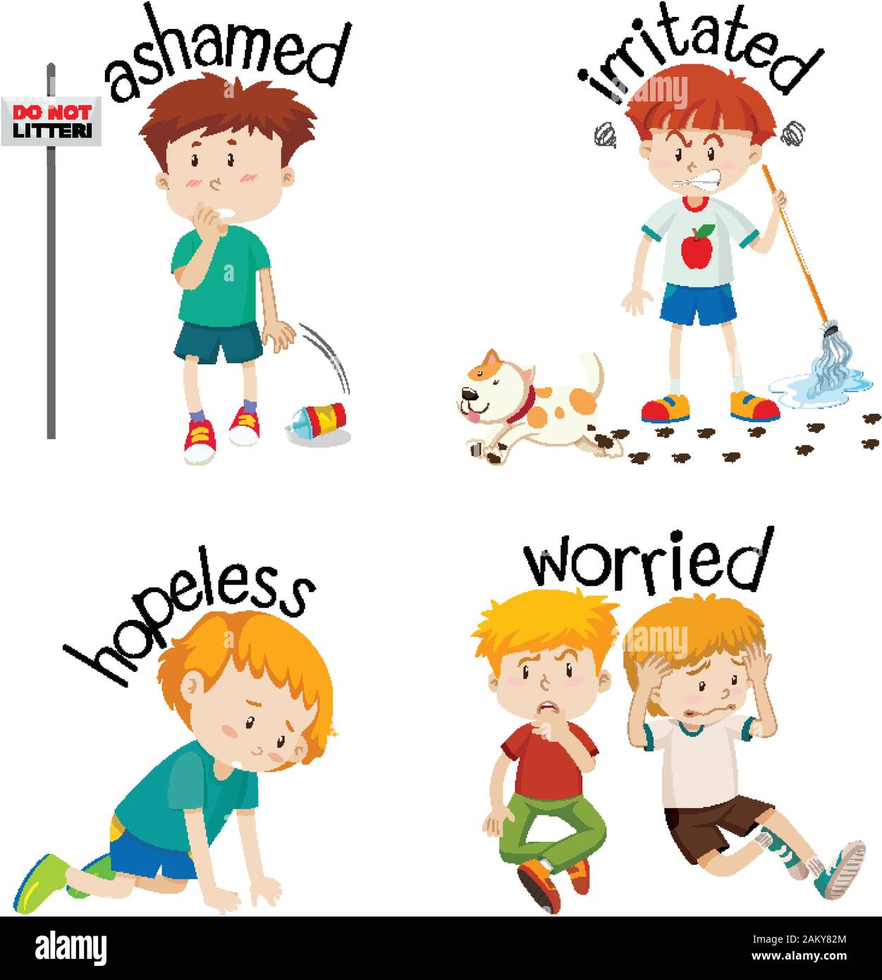 Feeling Worried Clipart