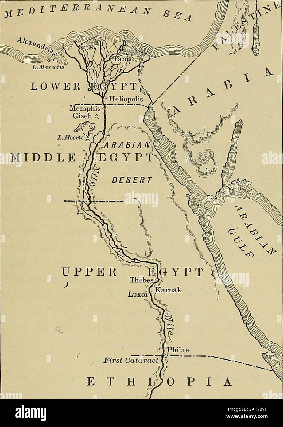 Old nile river map hi-res stock photography and images - Alamy